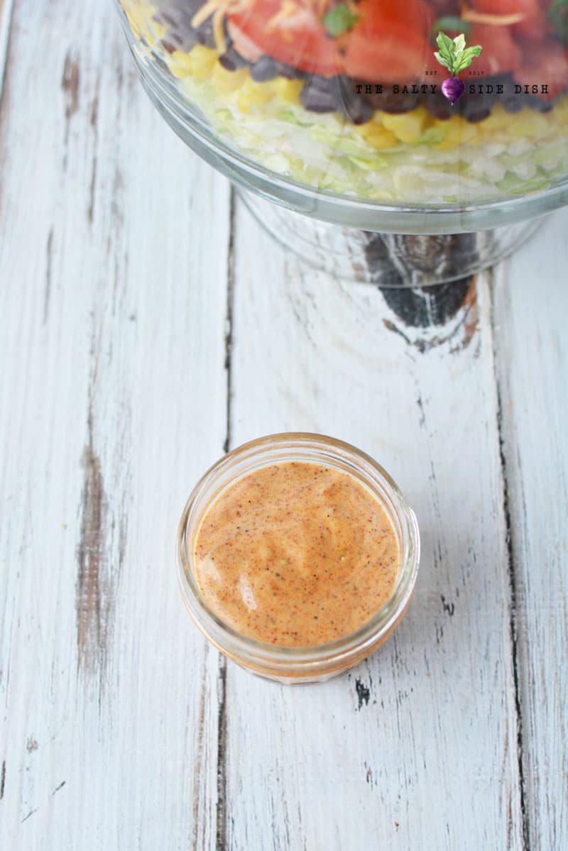 7 Layer Salad Trifle Appetizer | Salty Side Dish