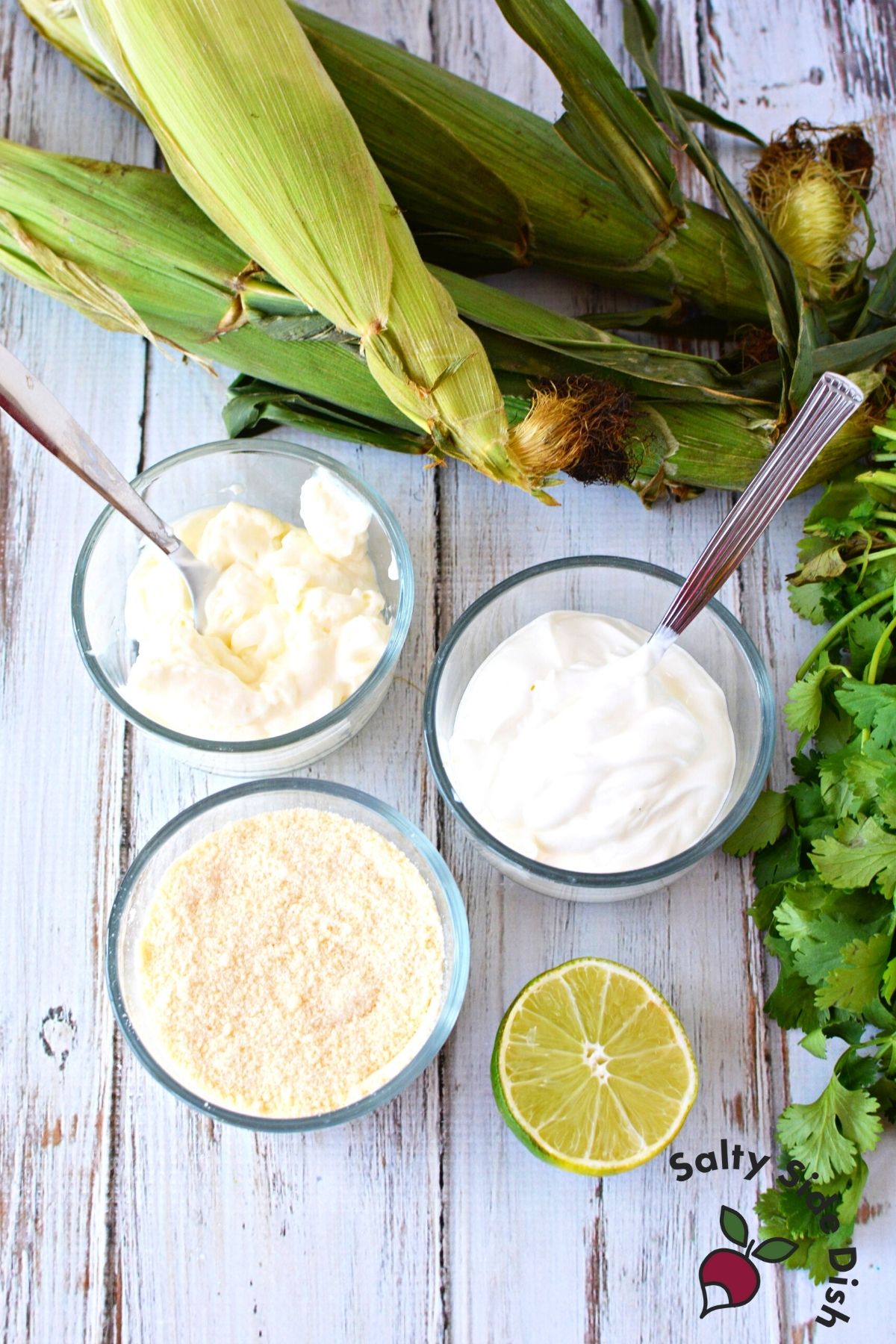 Street Mexican Corn with Parmesan Mayo Topping | Salty Side Dish