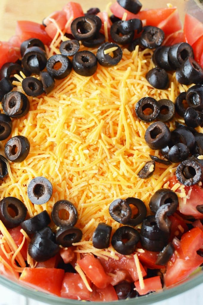 7 Layer Salad Trifle Appetizer | Salty Side Dish