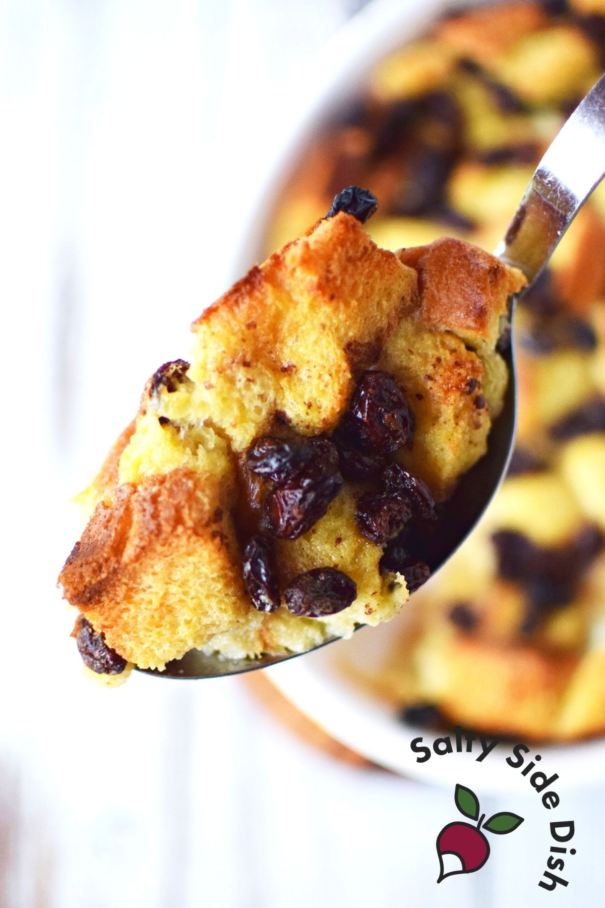 Southern Bread Pudding Recipe with Raisins | SaltySideDish.com