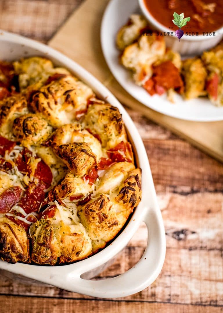 Pull Apart Pizza Bread Recipe | Salty Side Dish