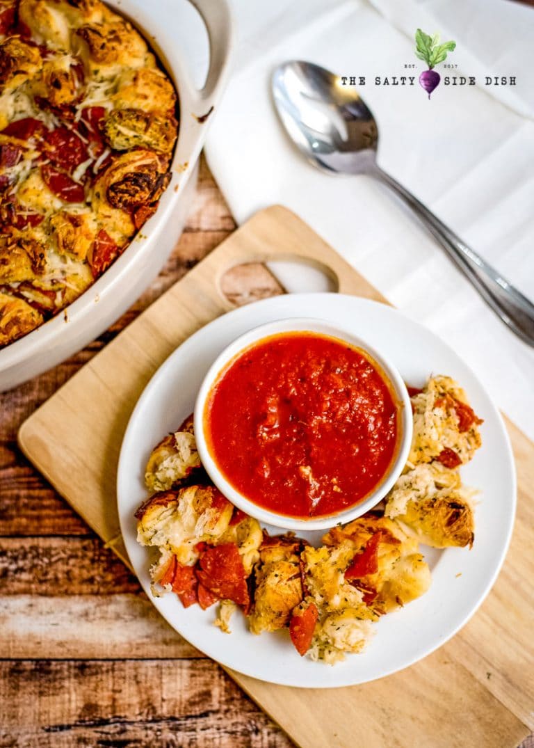 Pull Apart Pizza Bread Recipe | Salty Side Dish