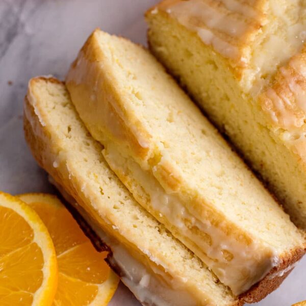 Homemade Orange Bread with Fresh Orange Glaze