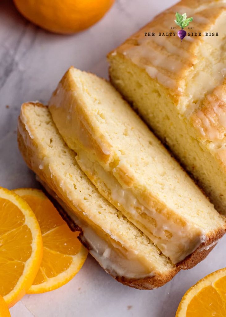 Homemade Orange Bread with Fresh Orange Glaze