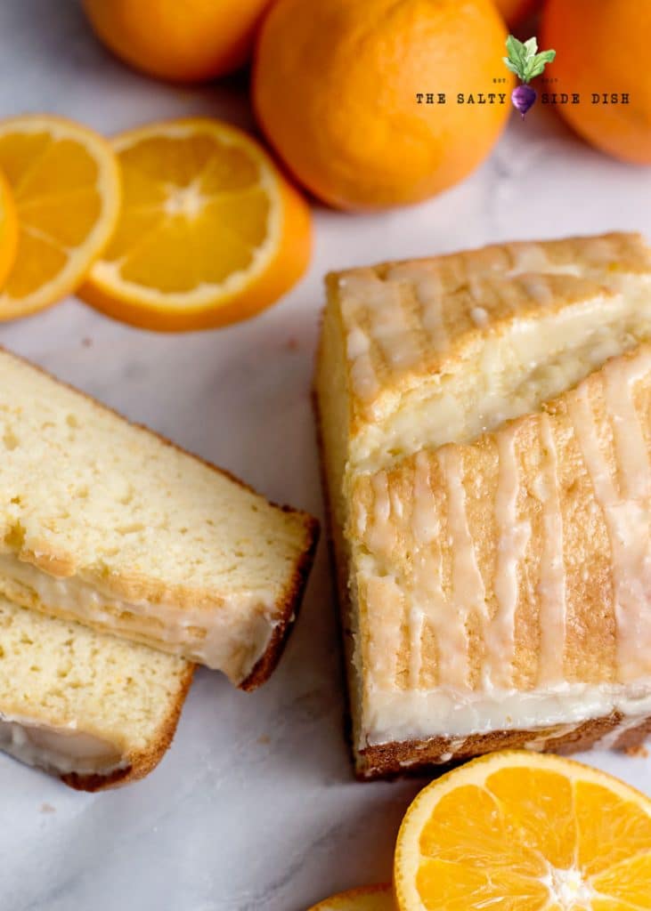Homemade Orange Bread with Fresh Orange Glaze