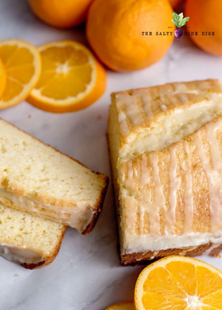 Homemade Orange Bread with Fresh Orange Glaze
