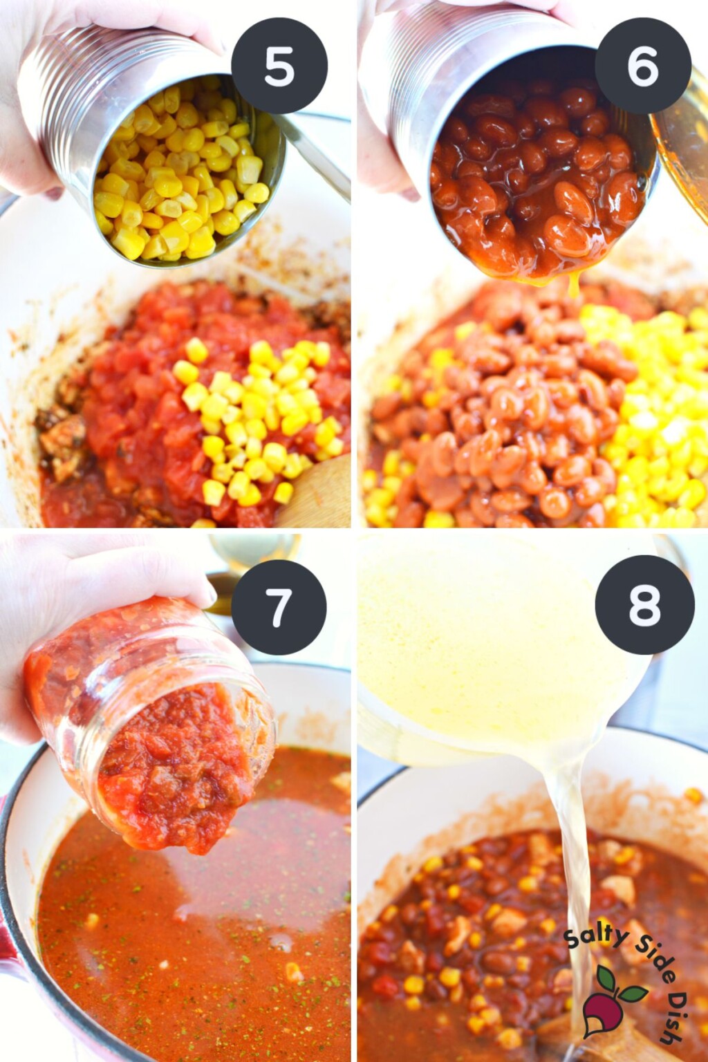 Mexican Chili with Salsa and Chili Beans | Salty Side Dish