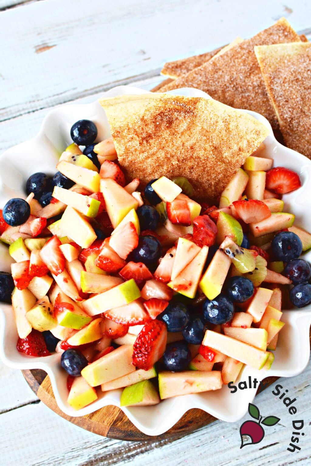 Fresh Fruit Salsa with 10 minute Homemade Cinnamon Chips!