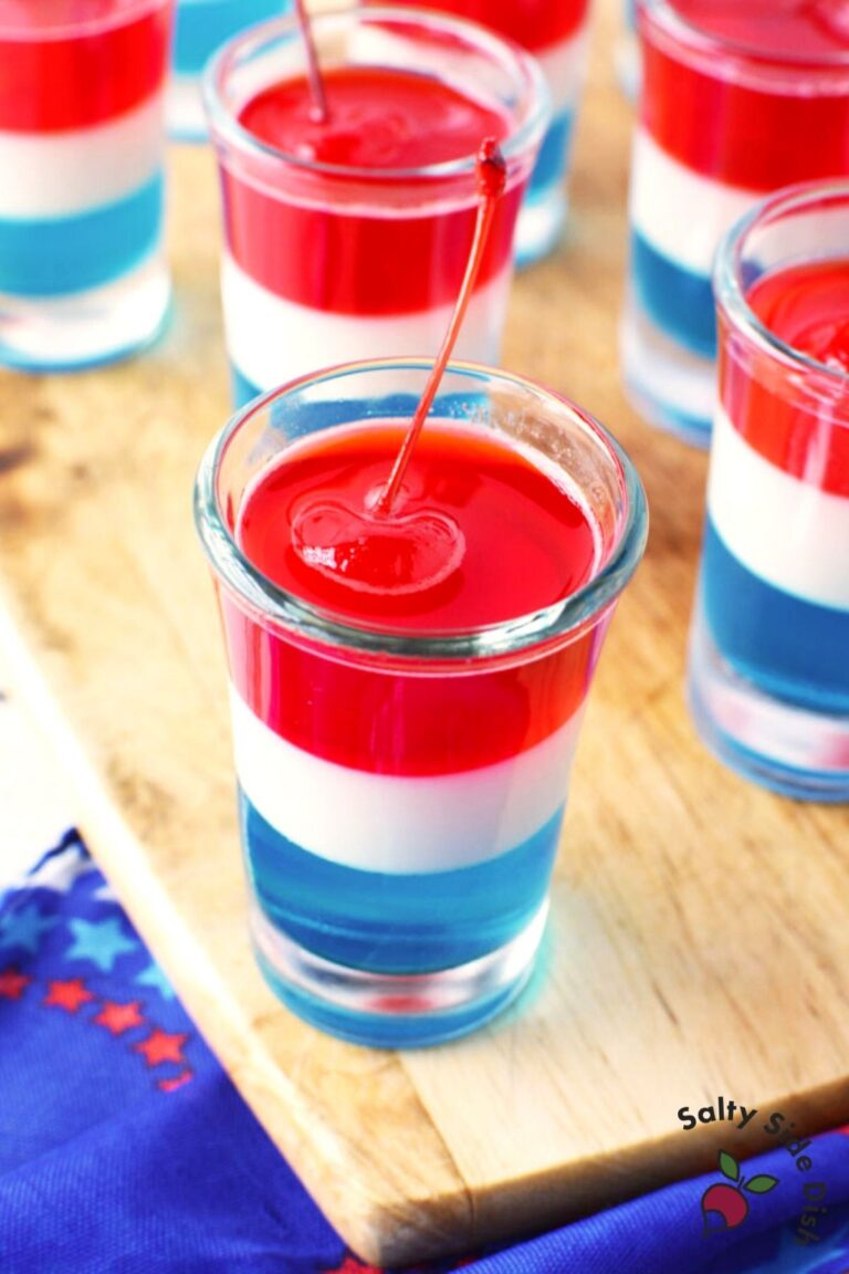 Red White and Blue Jello Shots | Salty Side Dish