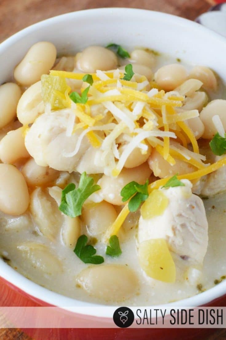 Easy White Chicken Chili Recipe with Northern Beans | Easy Side Dish ...