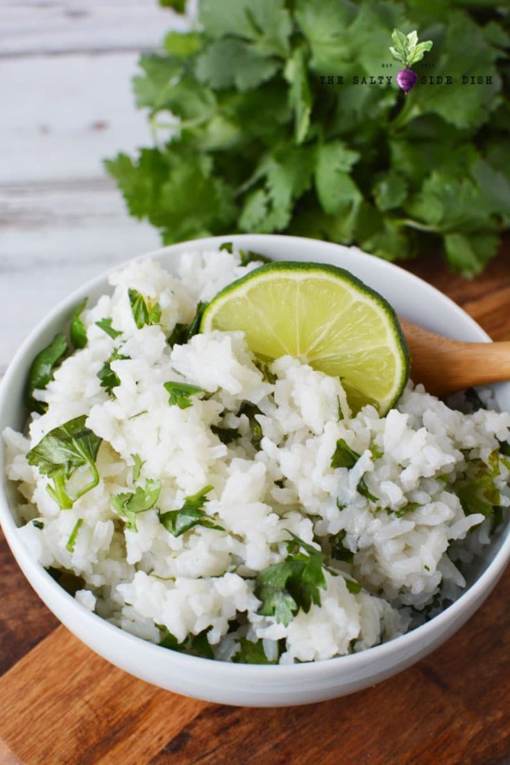 Cilantro Lime Rice with Copycat Chipotle | Salty Side Dish