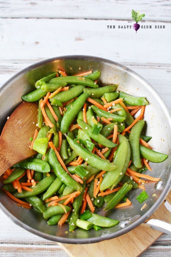 Sautéed Sugar Snap Peas Recipe with Garlic | Salty Side Dish