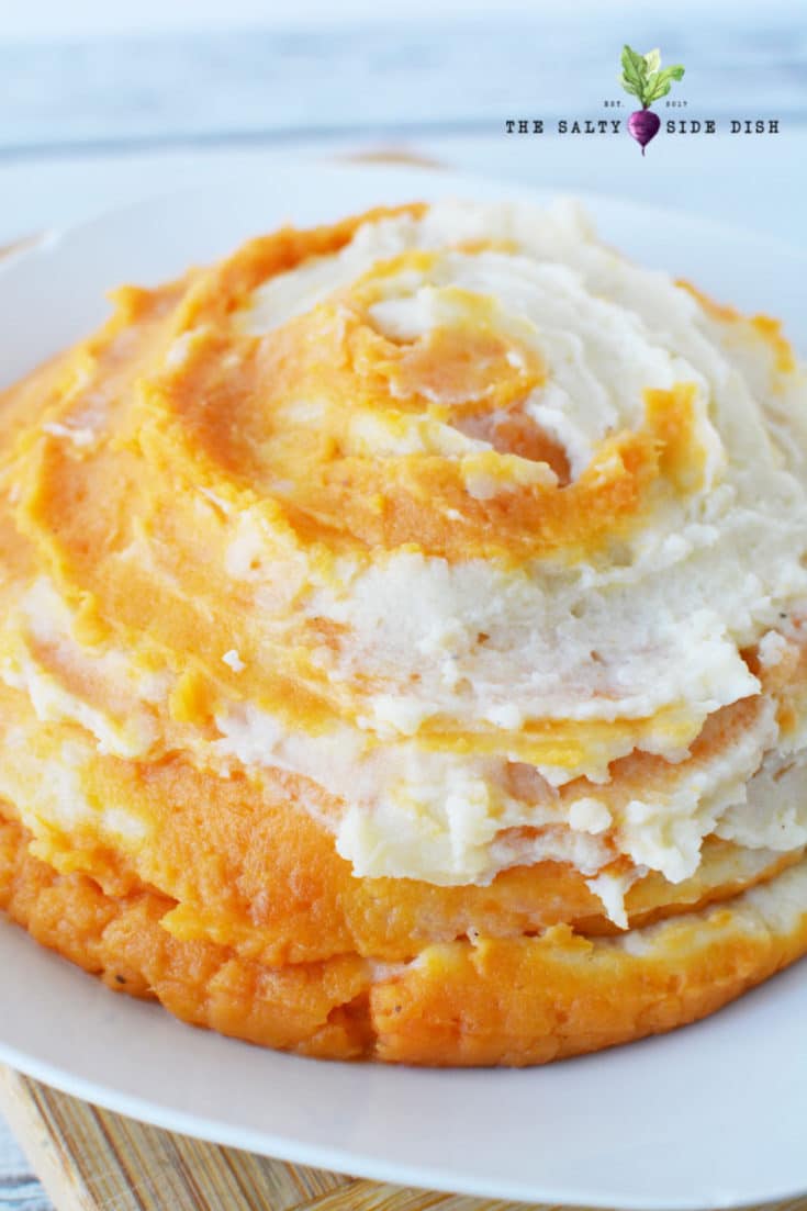 Mashed Sweet Potato and Russet Potato Medley | Salty Side Dish