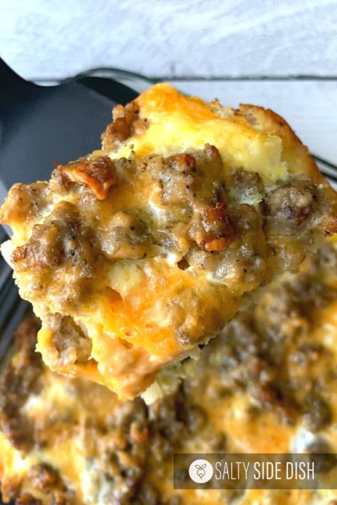 Sausage Hashbrown Breakfast Casserole Salty Side Dish