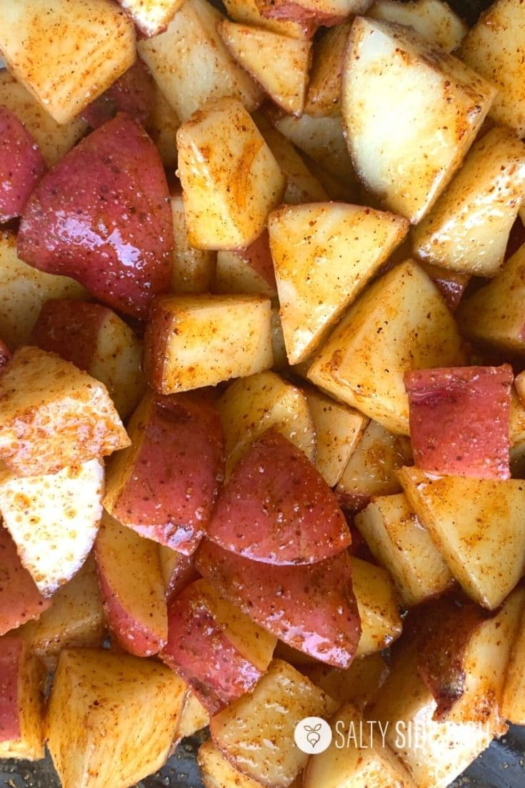 Oven Roasted Red Potatoes {Crispy Skins, Tender Center} Salty Side Dish