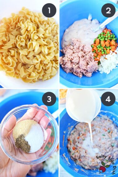 Tuna Casserole with Ritz Cracker Topping | Salty Side Dish