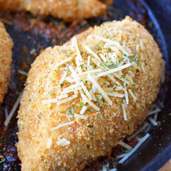 Panko Breaded Chicken with Parmesan Cheese | Salty Side Dish
