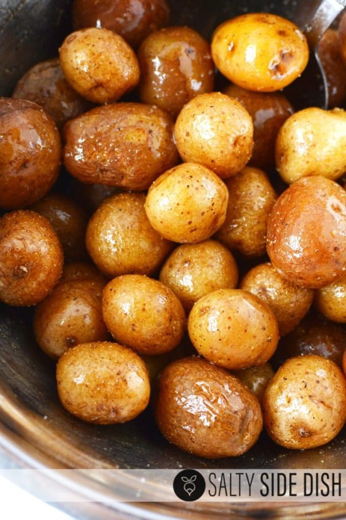 Crispy Creamer Potatoes Roasted Smashed And Smothered