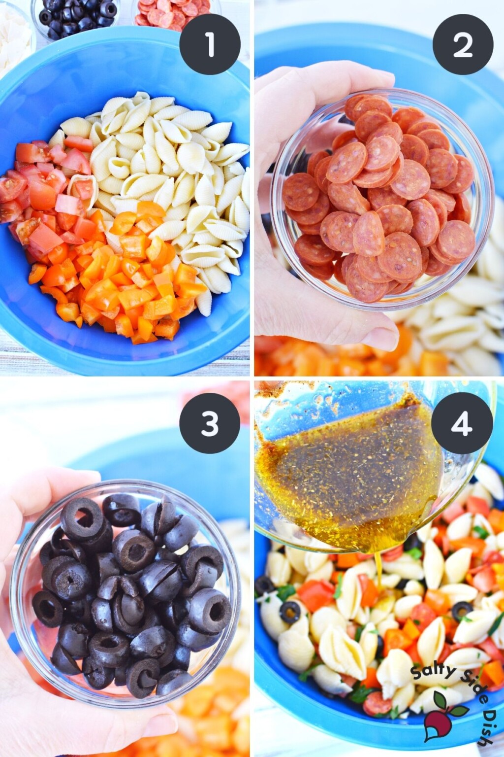 Shell Pasta Salad with Italian Dressing | Salty Side Dish