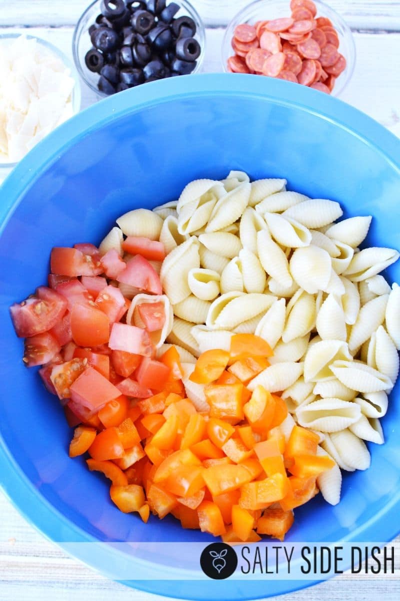 Italian Pasta Salad with Pepperoni & Shells | Easy Side Dish Recipes