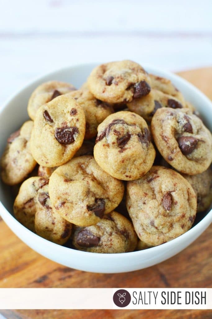 Mini Chocolate Chip Cookies - Bite sized TikTok Hack | Salty Side Dish