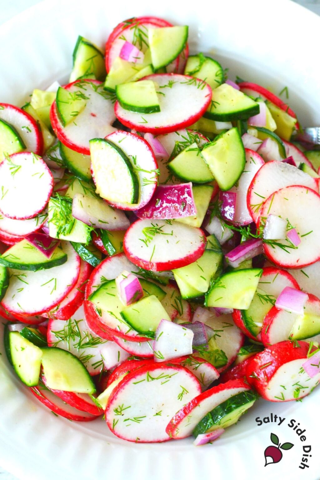 Cucumber Radish Dill Salad is Light & Low Carb! | Salty Side Dish