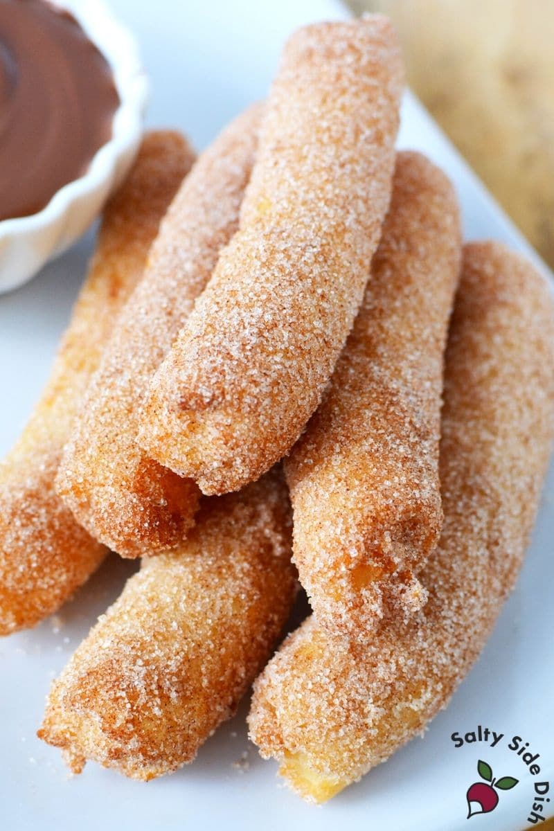Eggless Churros with Chocolate Dipping Sauce | Easy Side Dish Recipes