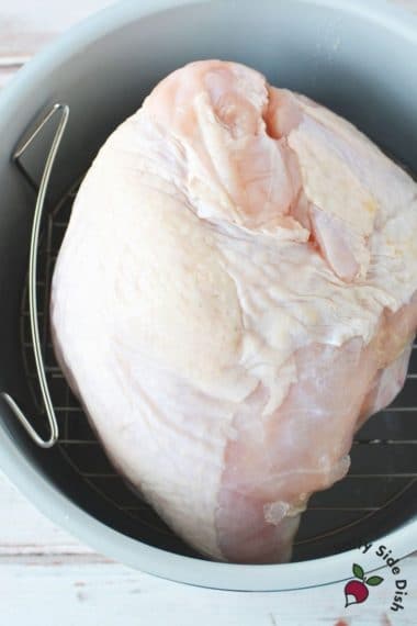 Ninja Foodi Turkey Breast with Air Fried Crispy Skin | Salty Side Dish