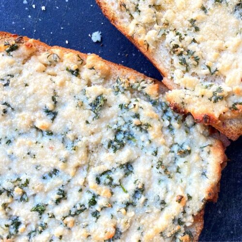 Crusty Parmesan Garlic Bread in under 15 minutes | Salty Side Dish