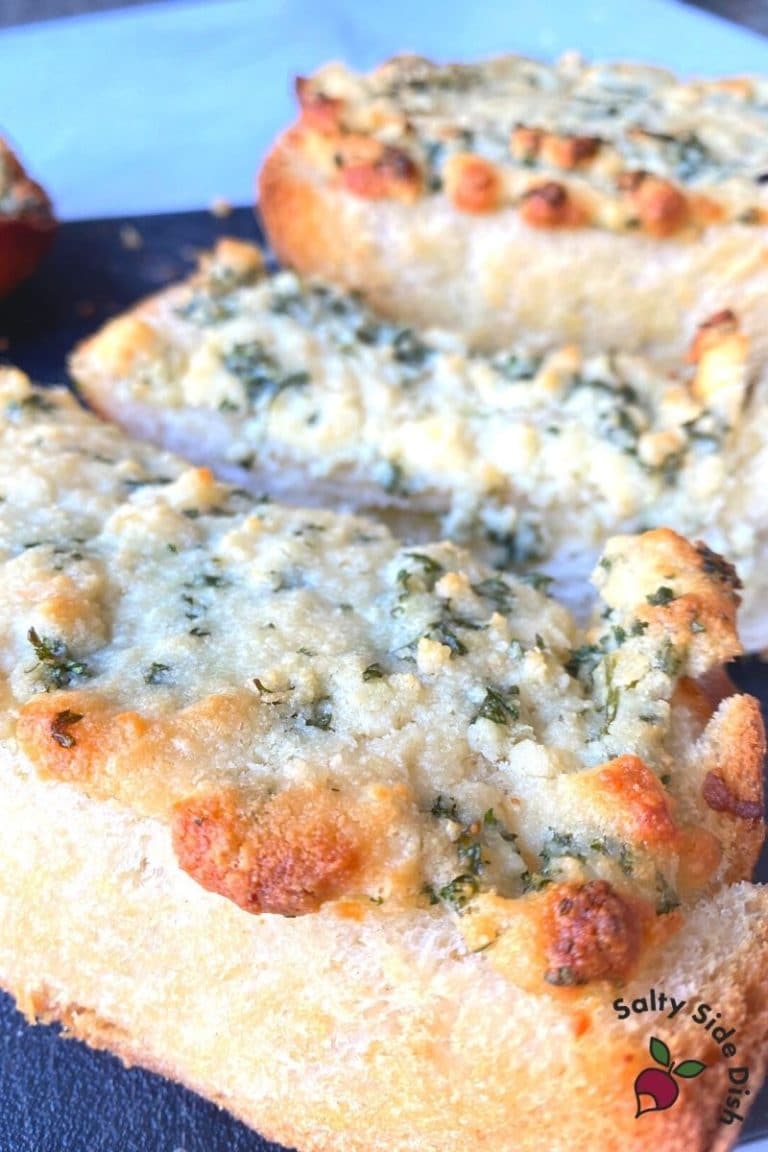 Crusty Parmesan Garlic Bread in under 15 minutes | Salty Side Dish