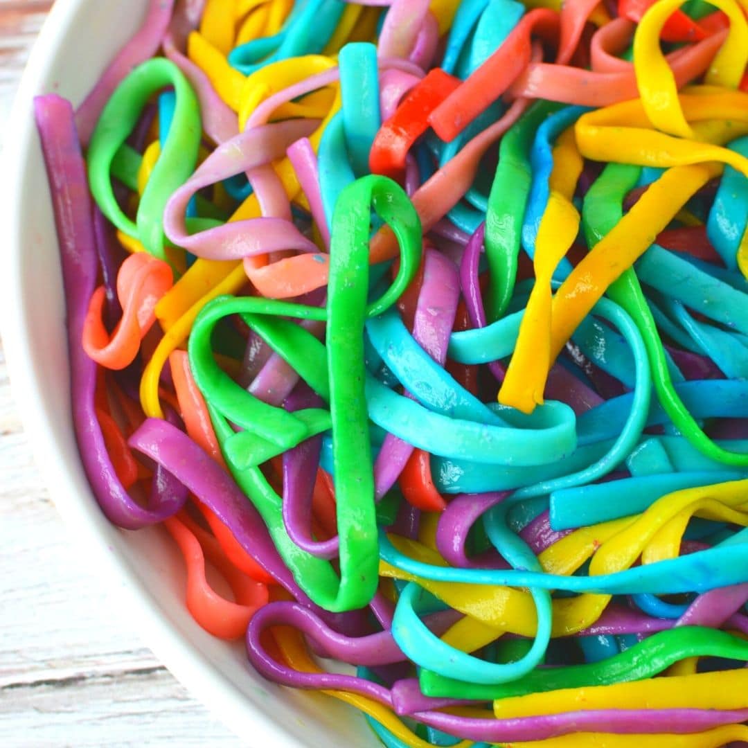 Rainbow Pasta for Creative Kid Friendly Dinner Recipes | Easy Side Dishes
