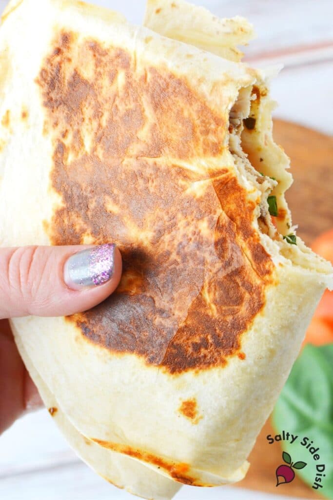 TikTok Tortilla Wrap Trend Hack {Viral Folding Technique} | Salty Side Dish