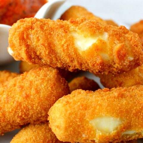 Easy Frozen Mozz Sticks in Air Fryer | Salty Side Dish