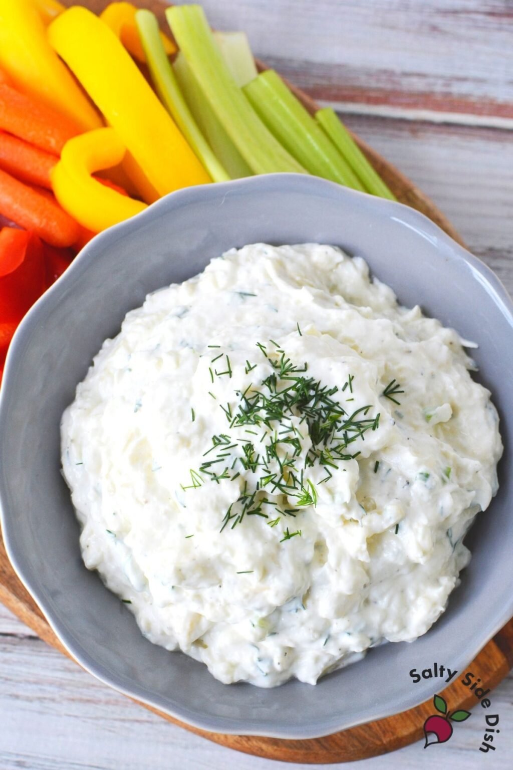 Roasted Garlic Dip with Fresh Garlic Bulbs | Salty Side Dish