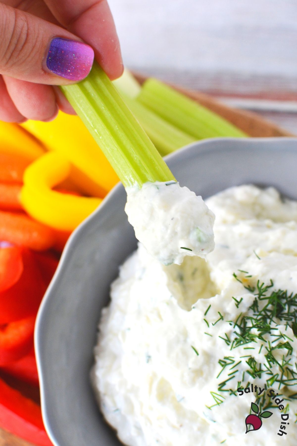 Roasted Garlic Dip with Fresh Garlic Bulbs | Salty Side Dish