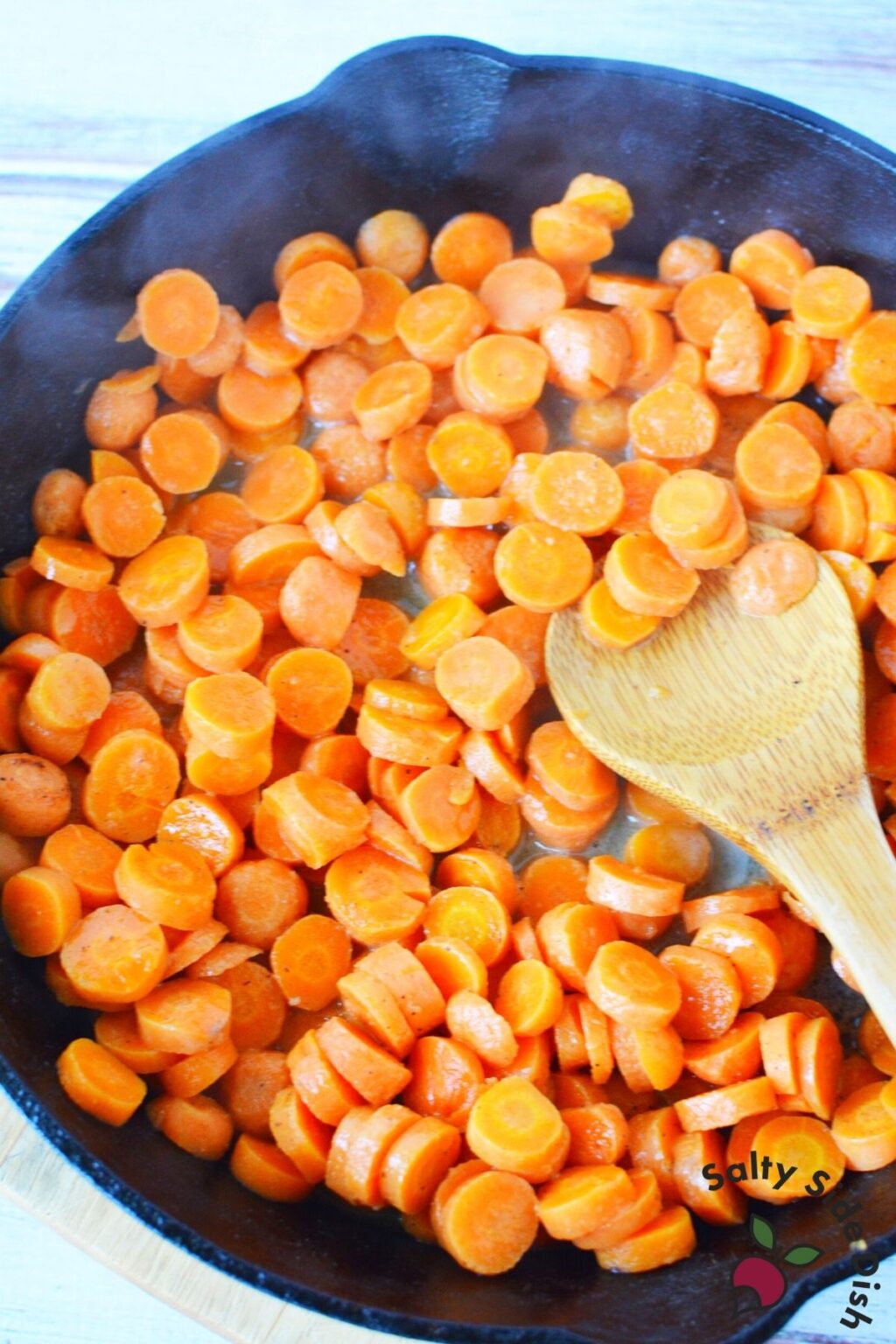 15 Minute Sauteed Carrots on Stovetop | SaltySideDish.com