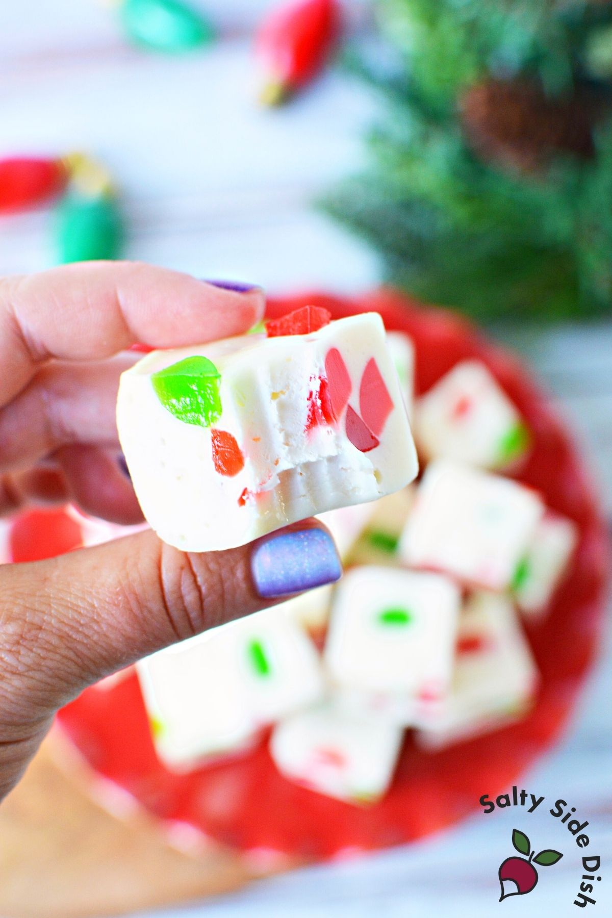 Foolproof Christmas Nougat Gumdrop Candy | Salty Side Dish