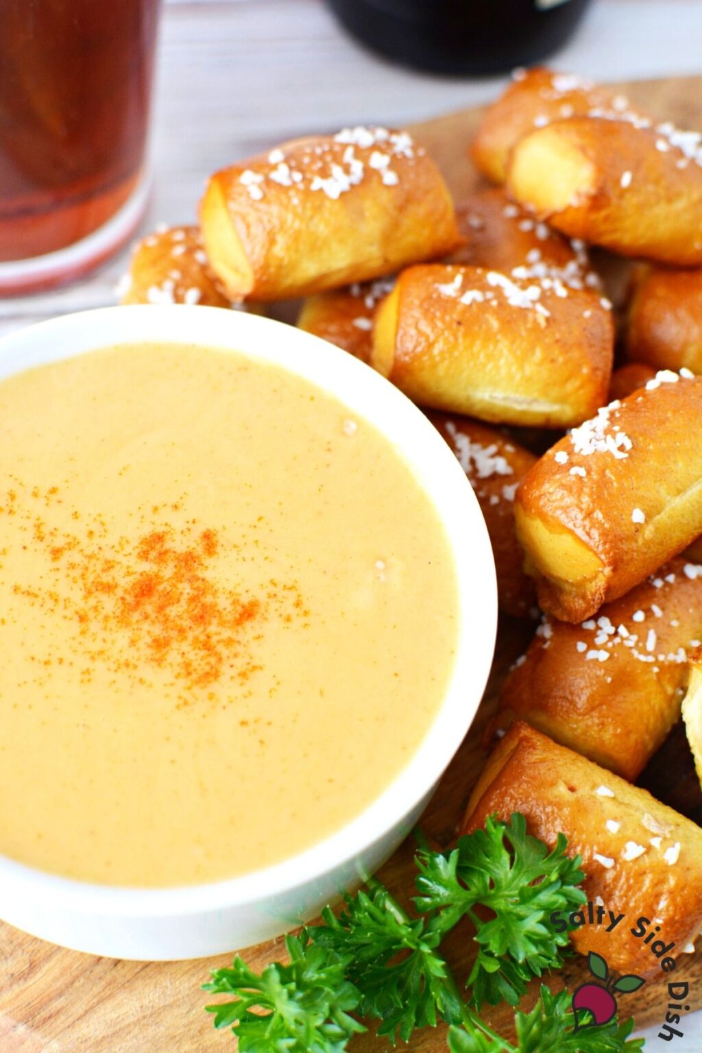 Pretzel Cheese Dip (with Beer) | Salty Side Dish Recipes