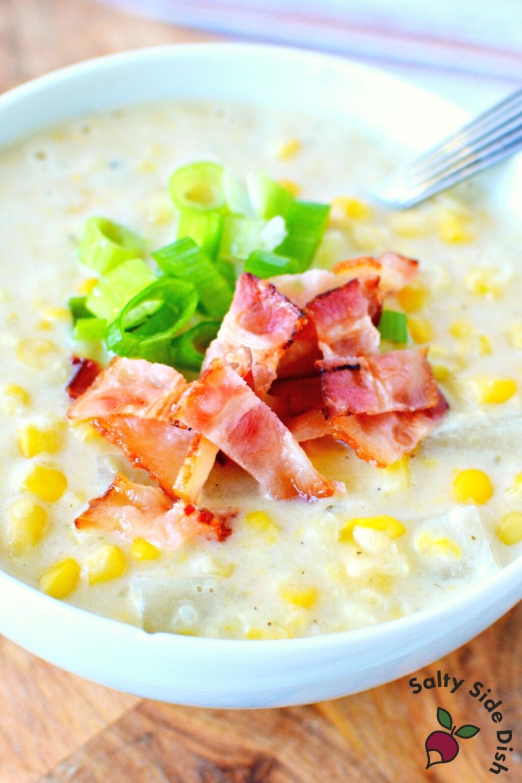 Creamy Potato Corn Chowder for Soup Lovers! | Salty Side Dish Recipes