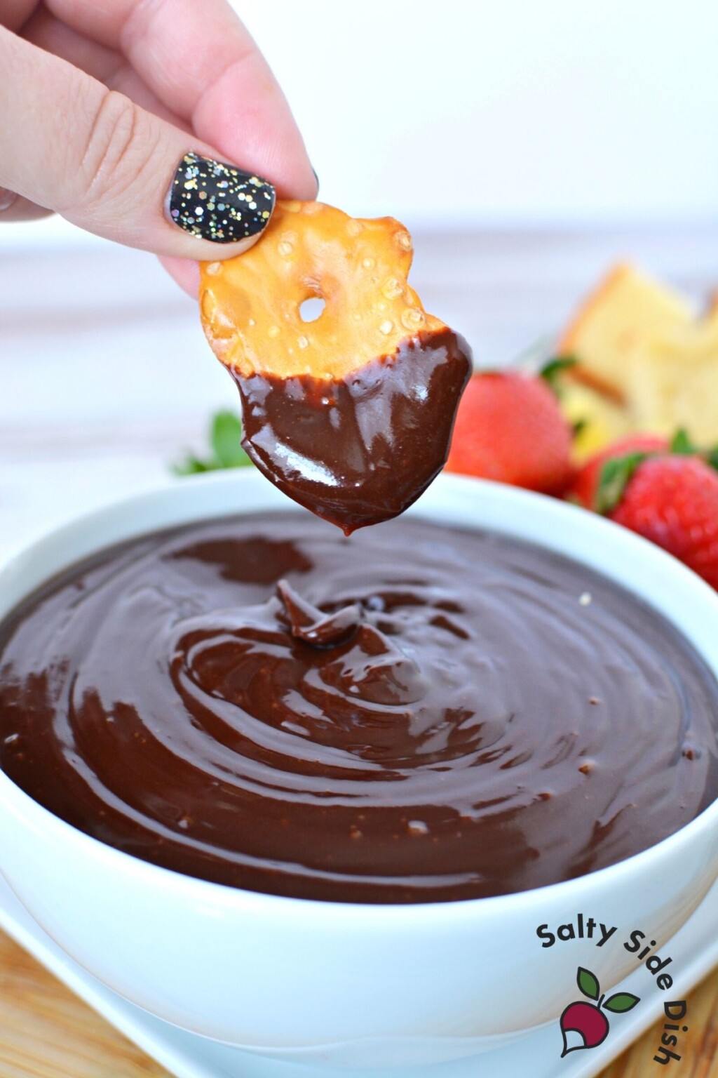 Easy Chocolate Dip Perfect for Strawberries | Salty Side Dish