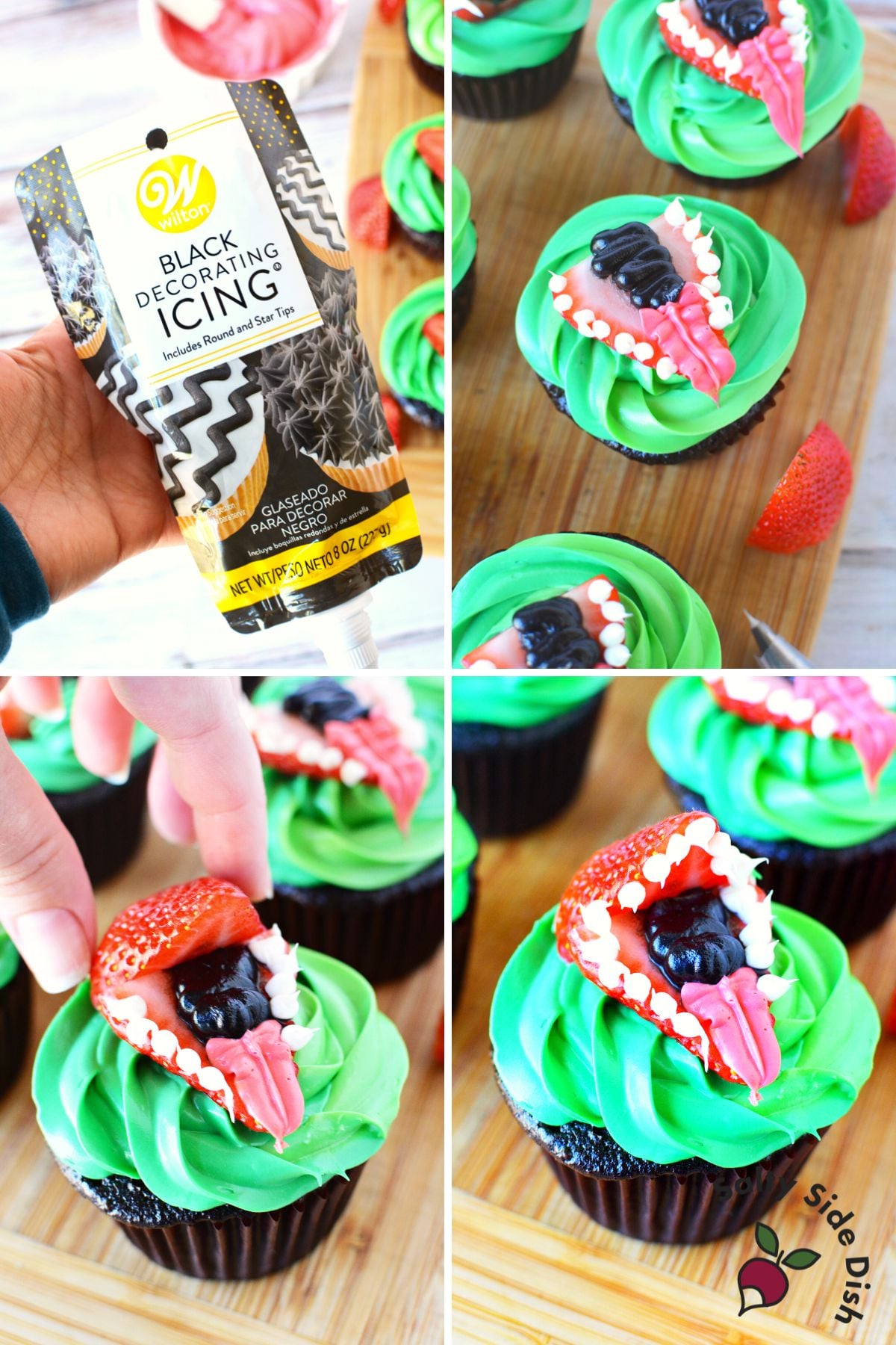 Little Shop of Horrors Cupcakes | Monster Cupcake Decorating