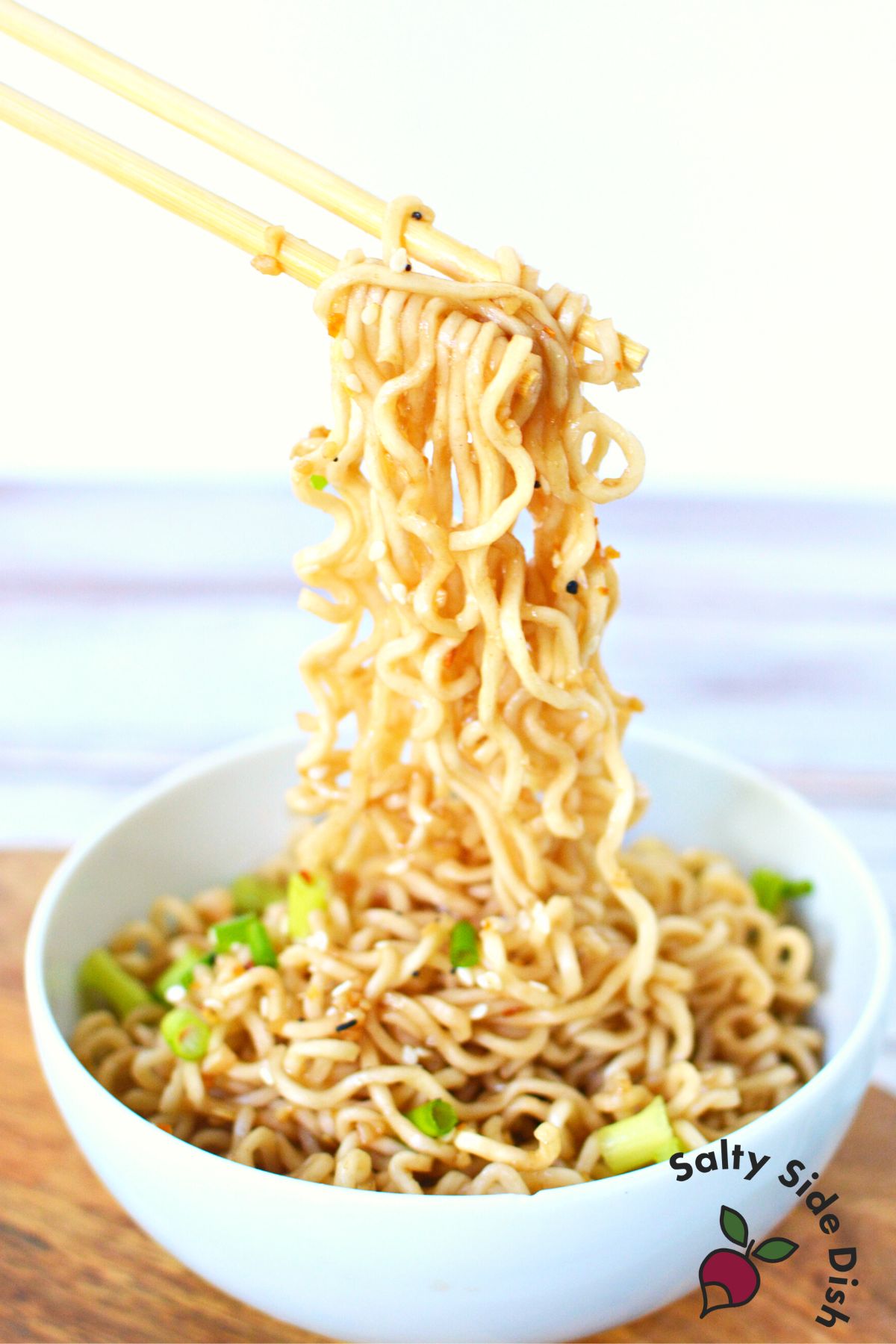 TikTok Garlic Sesame Noodles with Ramen | Salty Side Dish