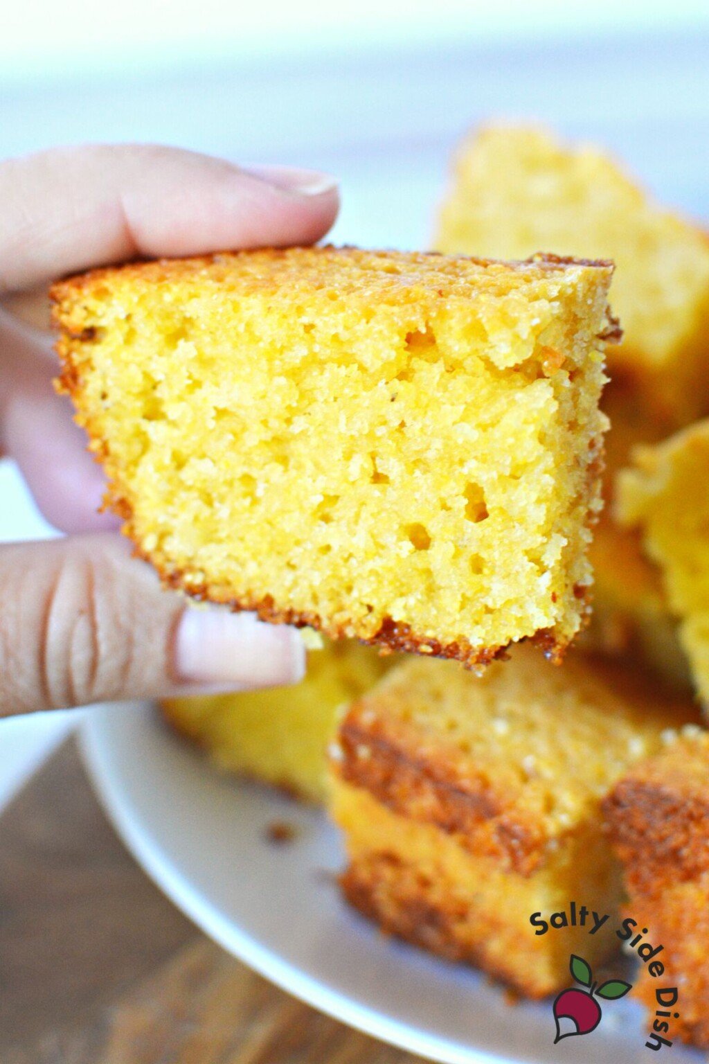 TikTok Sweet Cornbread (Corn Cake) is the BEST | Salty Side Dish