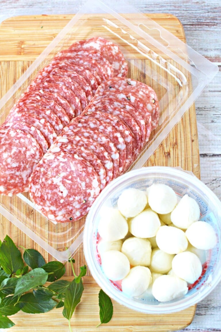 Salami Roses with Mozzarella Balls (Viral) | Salty Side Dish