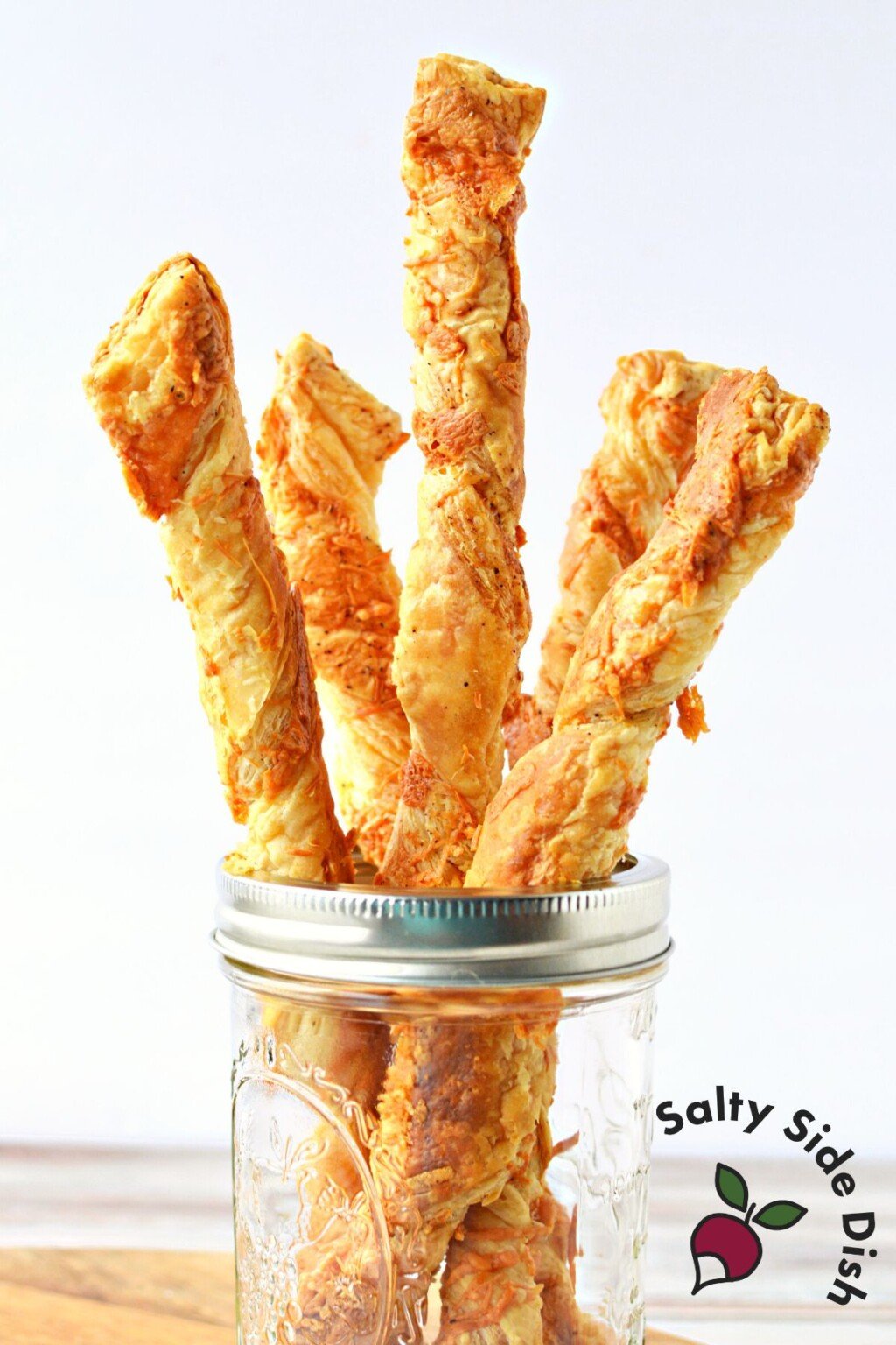 Puff Pastry Breadsticks with Parmesan Cheese | Salty Side Dish