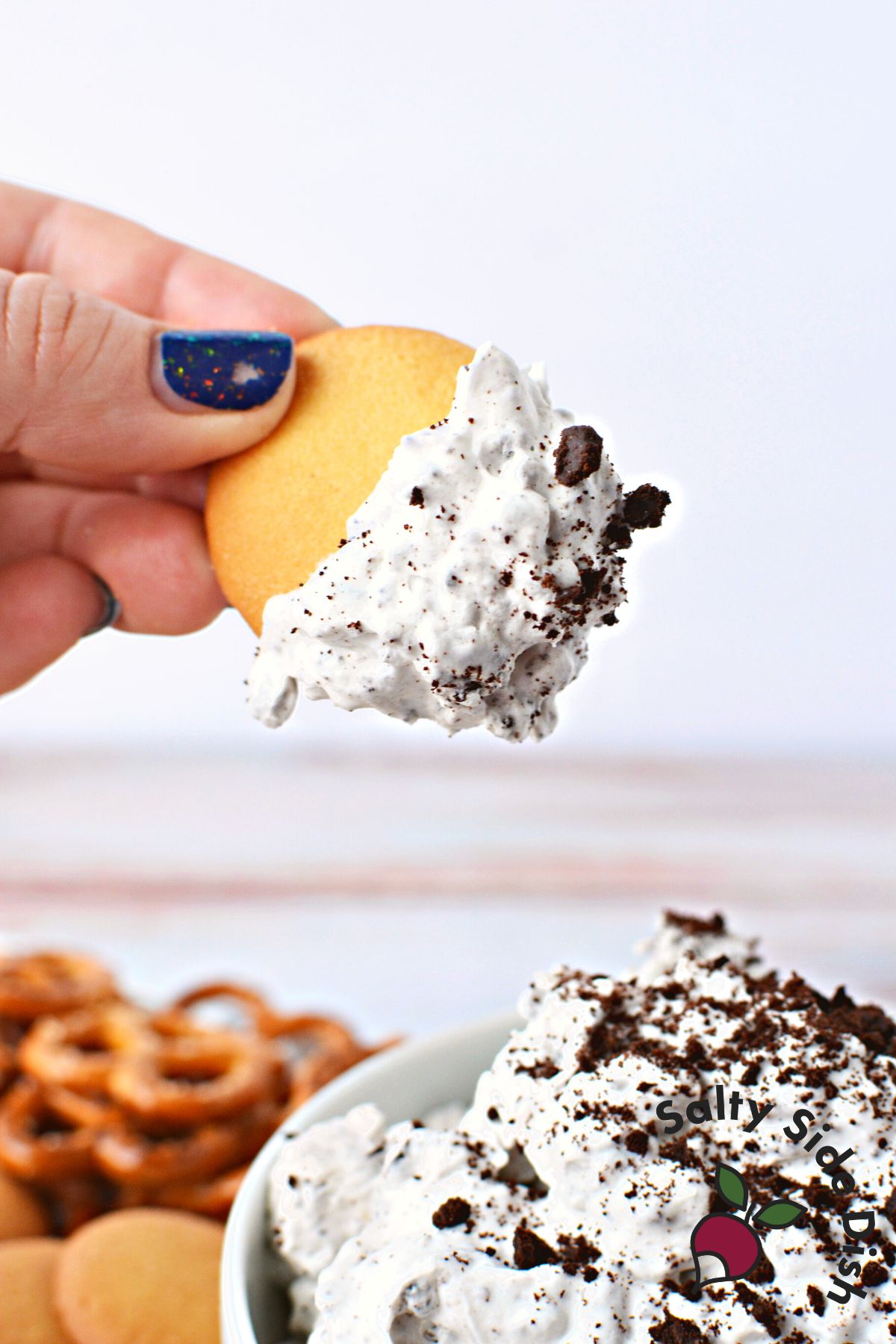 Oreo Dip Recipe with Cool Whip Topping and Classic Oreo Cookies