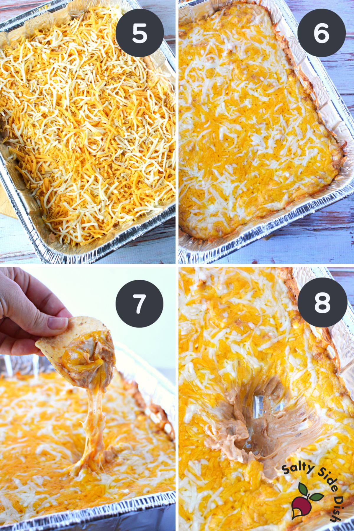 Texas Trash Dip with Cheesy Refried Beans | Hot Party Dip
