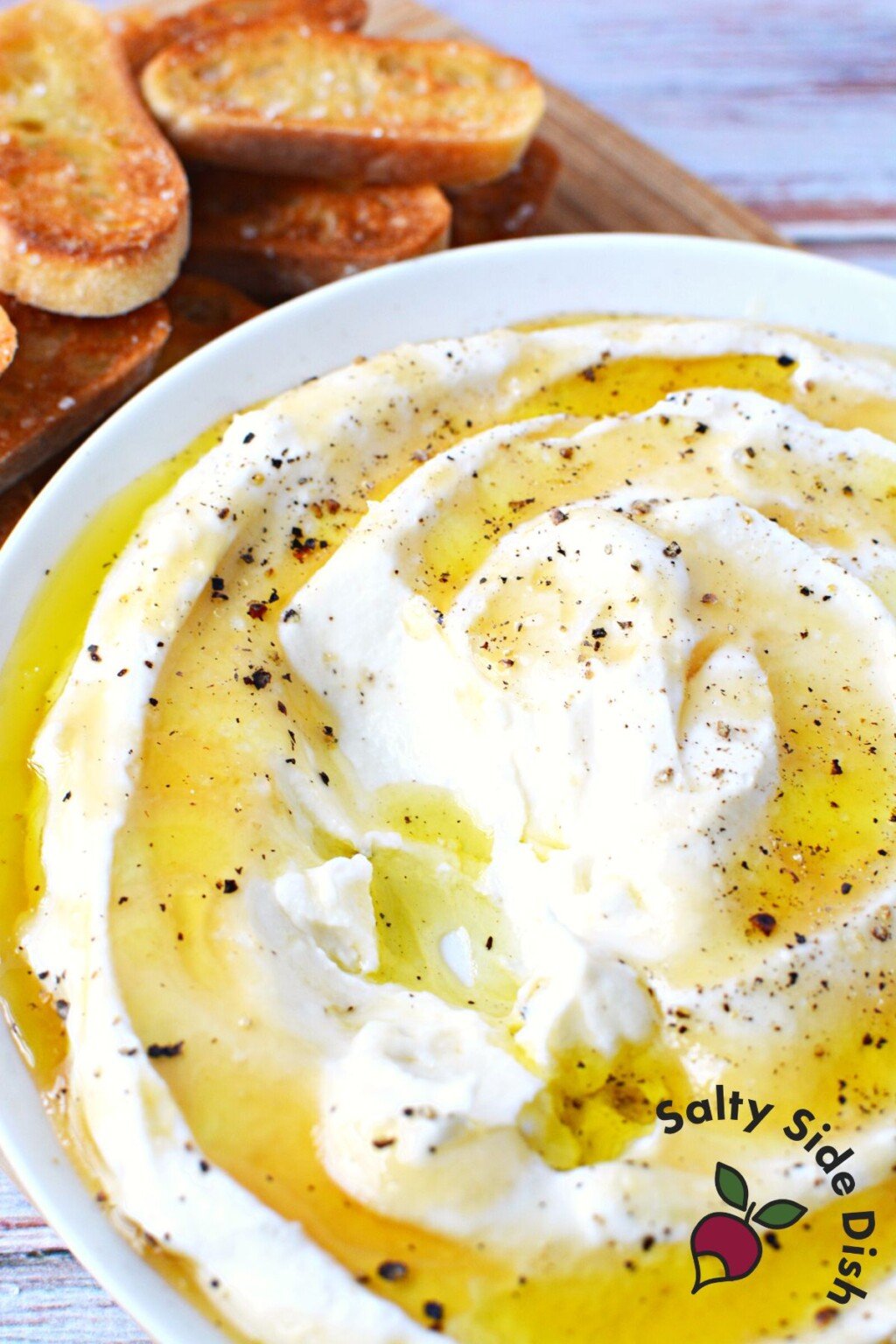 Whipped Ricotta Dip with Honey (VIRAL DIP!) | Salty Side Dish