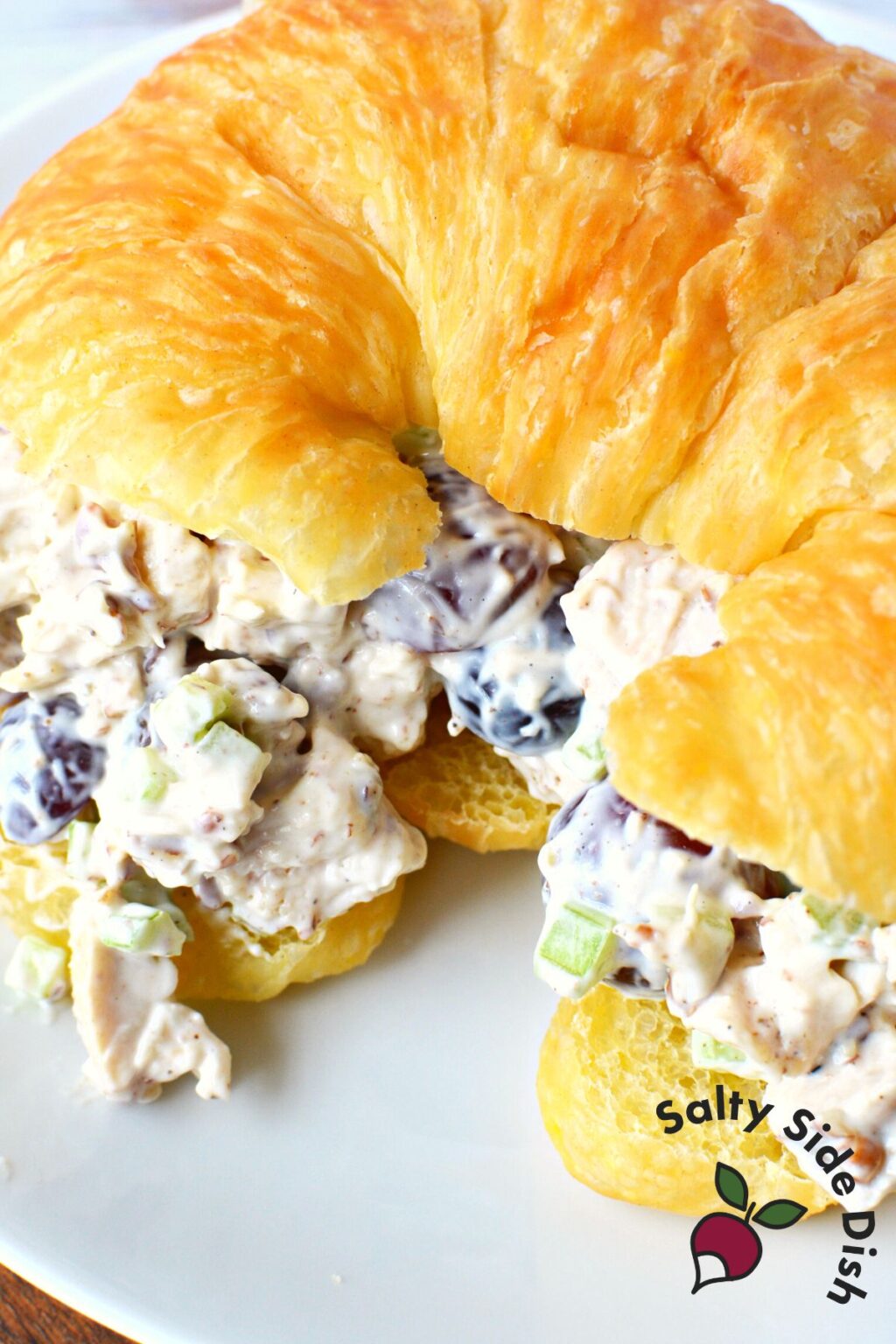 California Chicken Salad with Red Grapes | Salty Side Dish