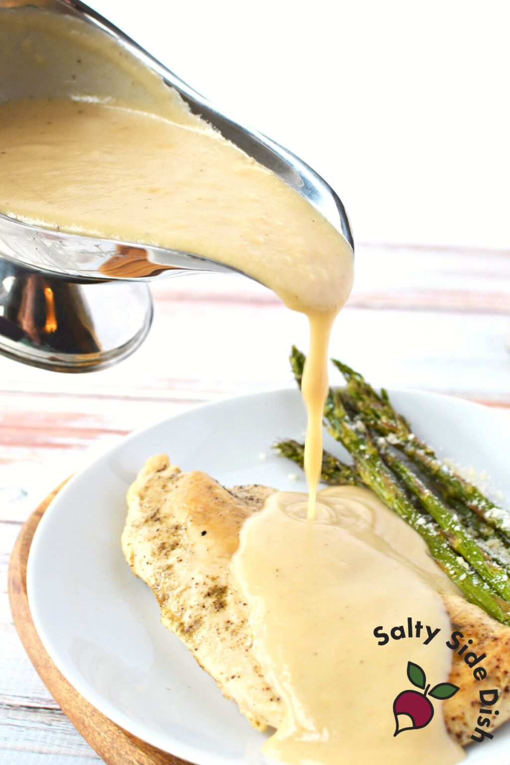 Homemade Chicken Gravy (NO drippings needed) | Salty Side Dish